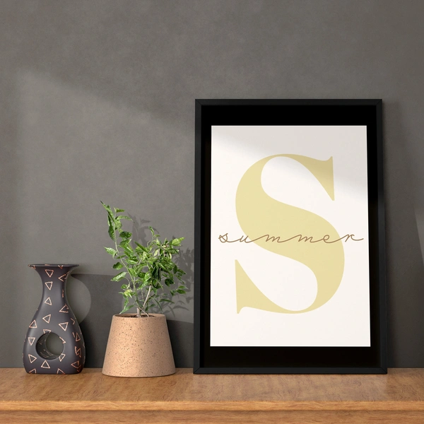 Artistic Name On Letter Print | Pep The Printers